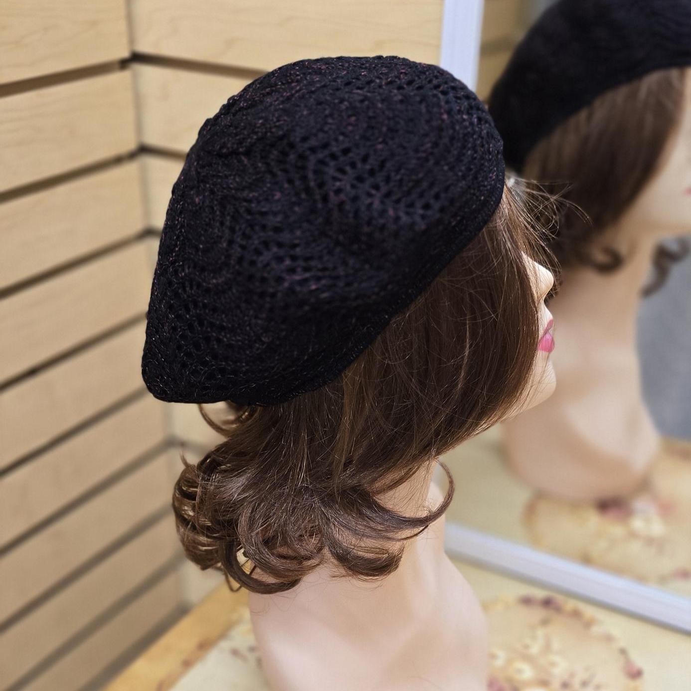 Lightweight Lined Snood for Woman. Adjustable Lurex Knit Beret. - Etsy