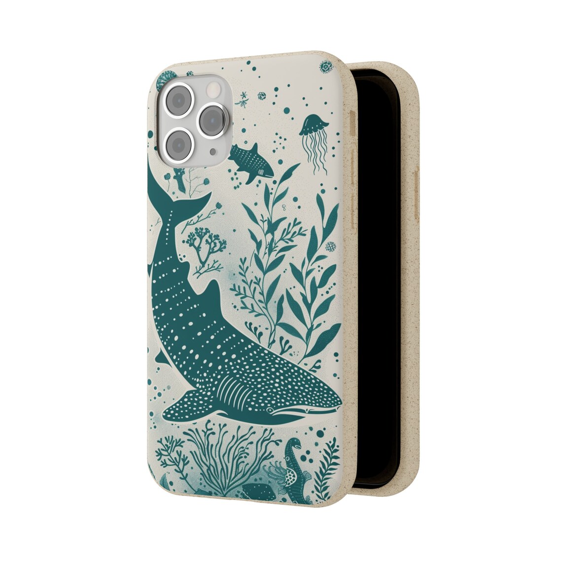 Biodegradable Case Whale Shark Coral Reef Limited-edition Phone Case ...