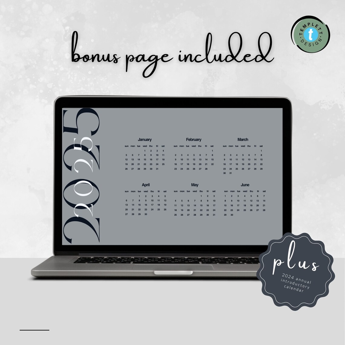 2024 - 2025 Desktop & Tablet Wallpaper Calendar, Monthly Reflective ...