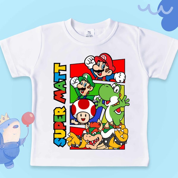 Mario Birthday Shirt 5t - Etsy