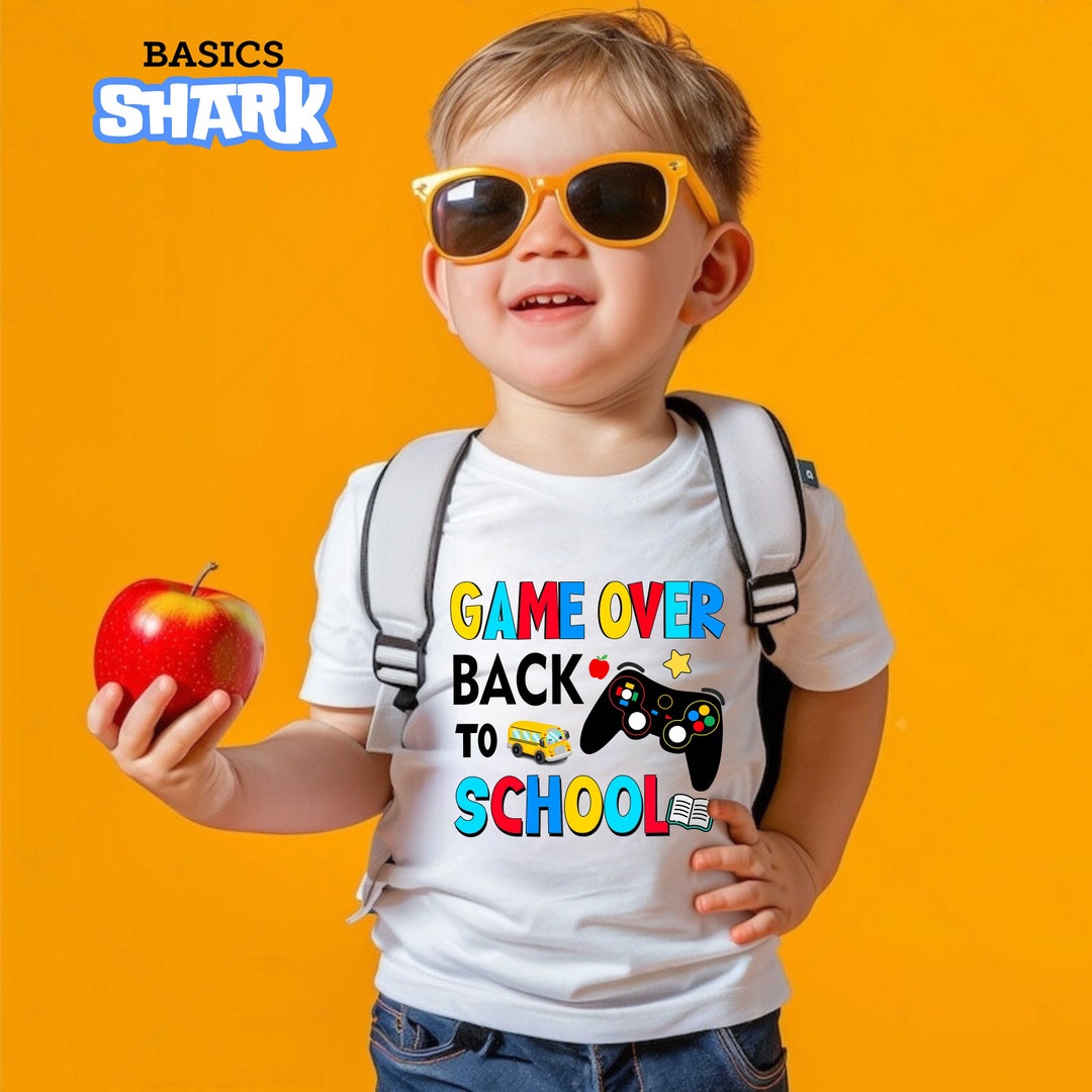 Game Over Back to School Shirt, Custom Grade, Back to School, Boys 4th ...
