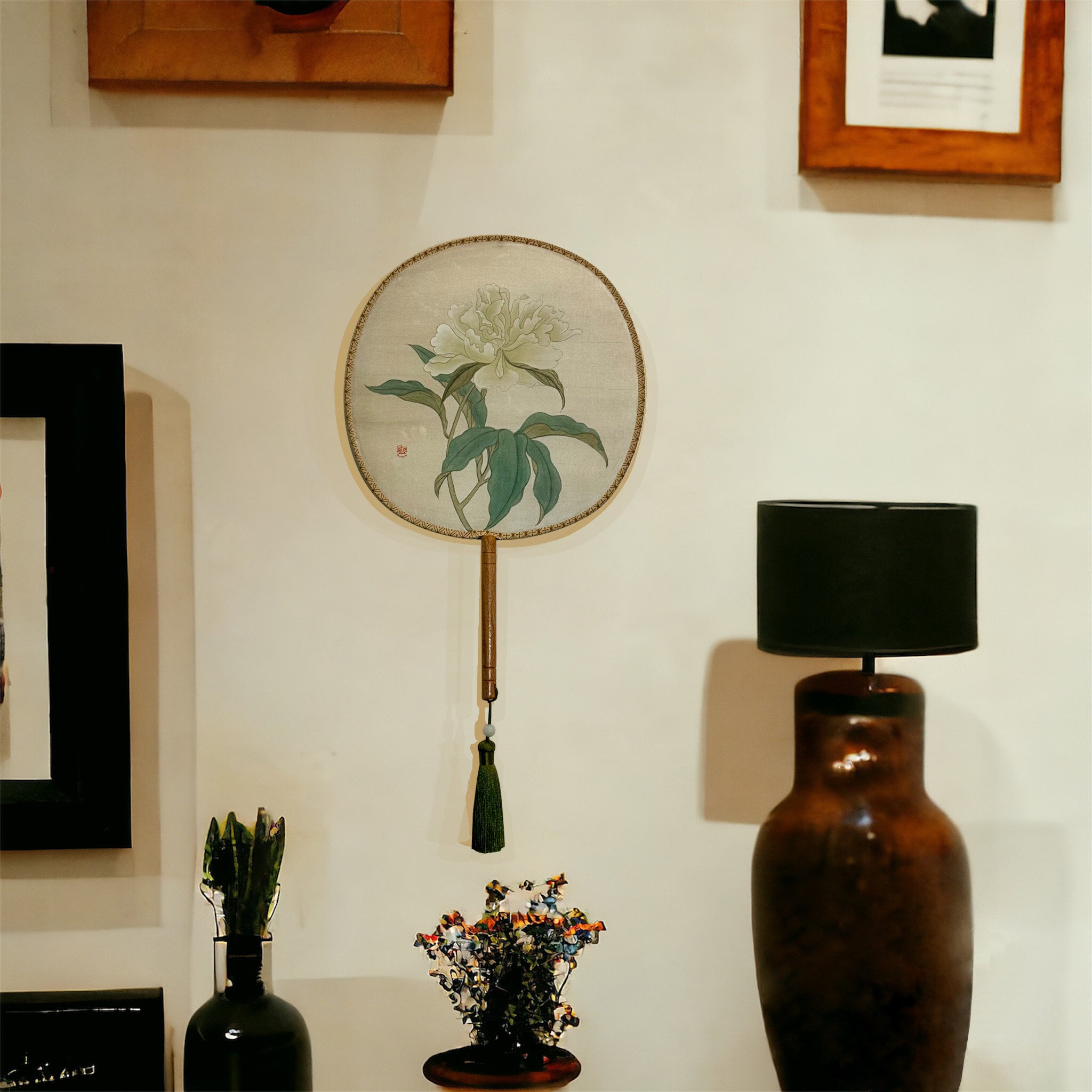 Original Art Fan Traditional Chinese Style Hand Painted Silk Fan ...