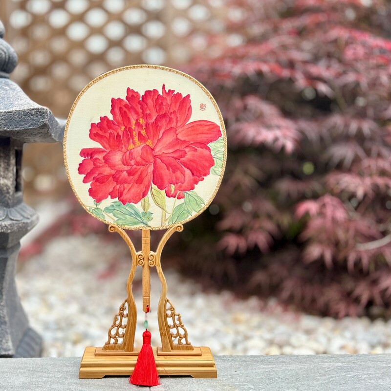 Chinese Fan Wall Art - Etsy