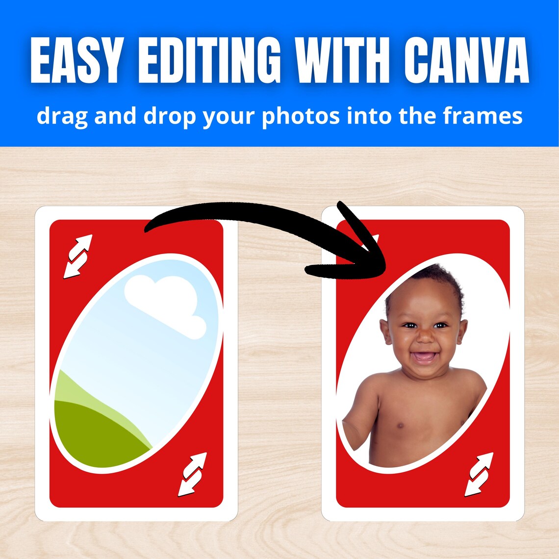 Uno Card Game Template | 108 Cards, Canva Editable| A4,US Letter ...