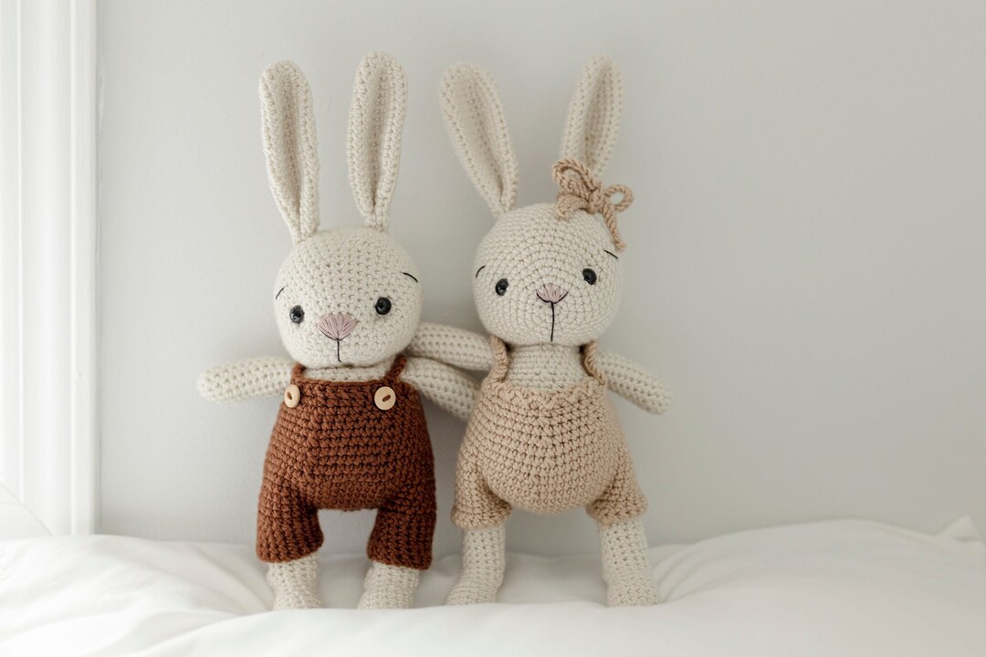 Crocheted Baby Bunny Stuffed Animal - Etsy
