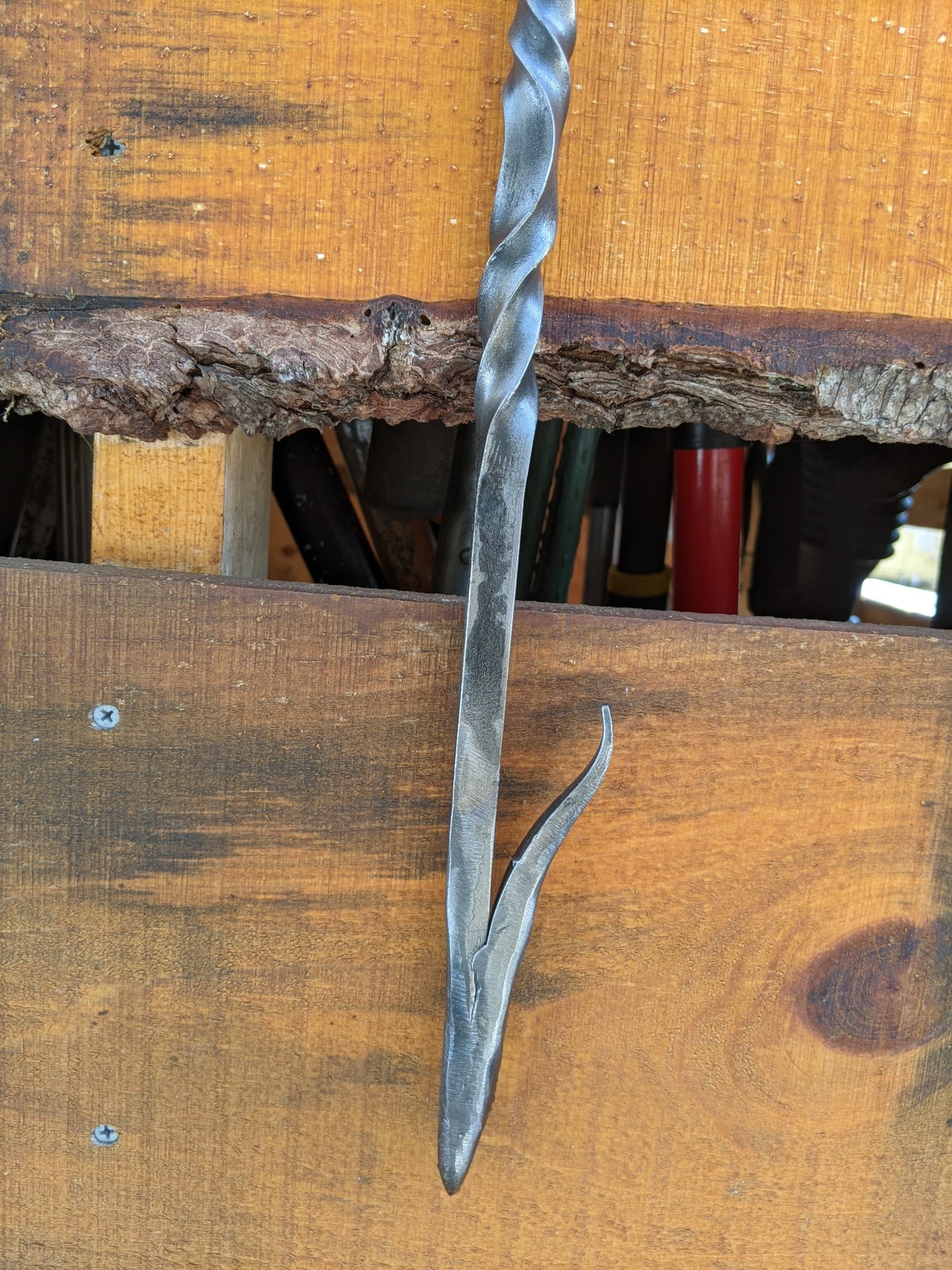 Full Moroccan Twist Wrought Iron Fire Poker - Etsy