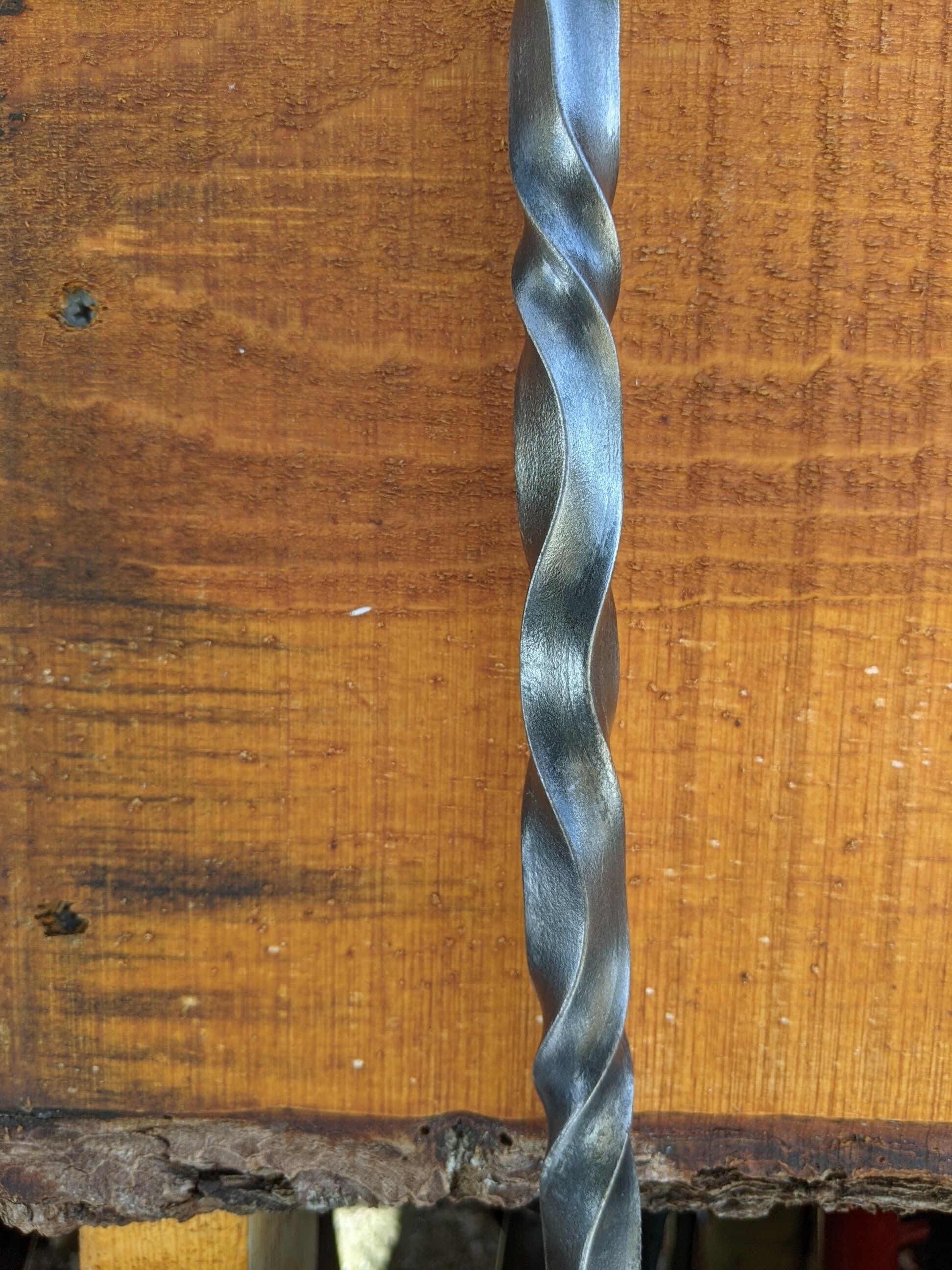 Moroccan Twist Wrought Iron Walking Cane, 5/8 Material, Natural Finish ...