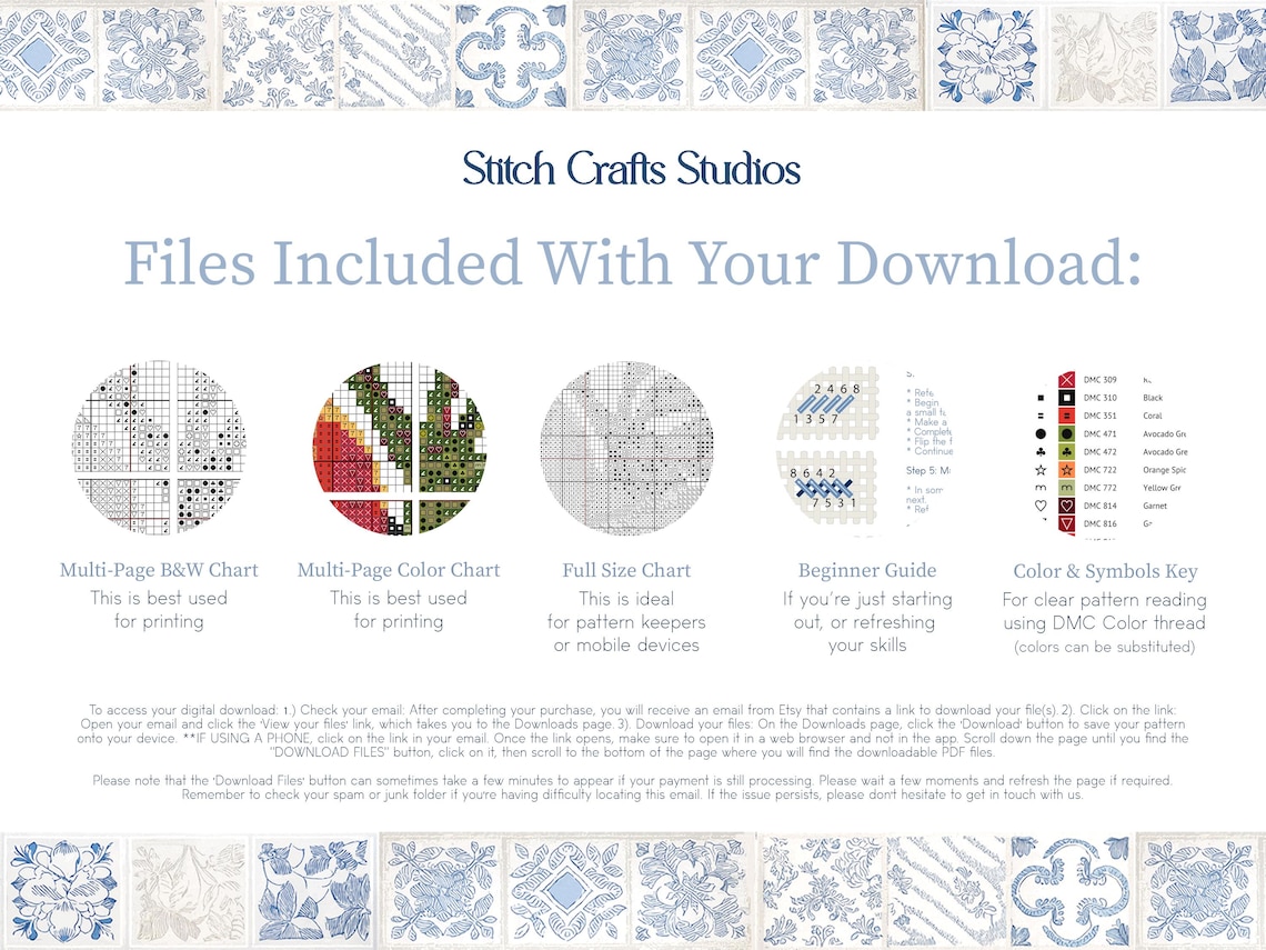 Holly Cross Stitch Template Download | Christmas Embroidery Pattern ...