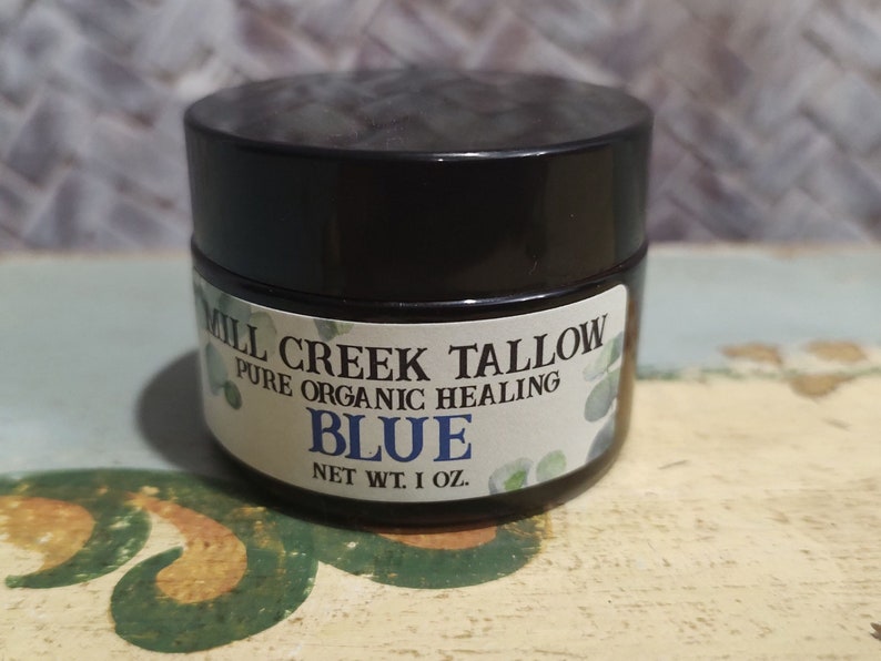 1 Oz Whipped Tallow Blue Tansy Tallow Skincare Moisturizer All Natural ...