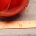 Stunning Red and Yellow Art Glass Dimple Vase, Possible Murano or ...