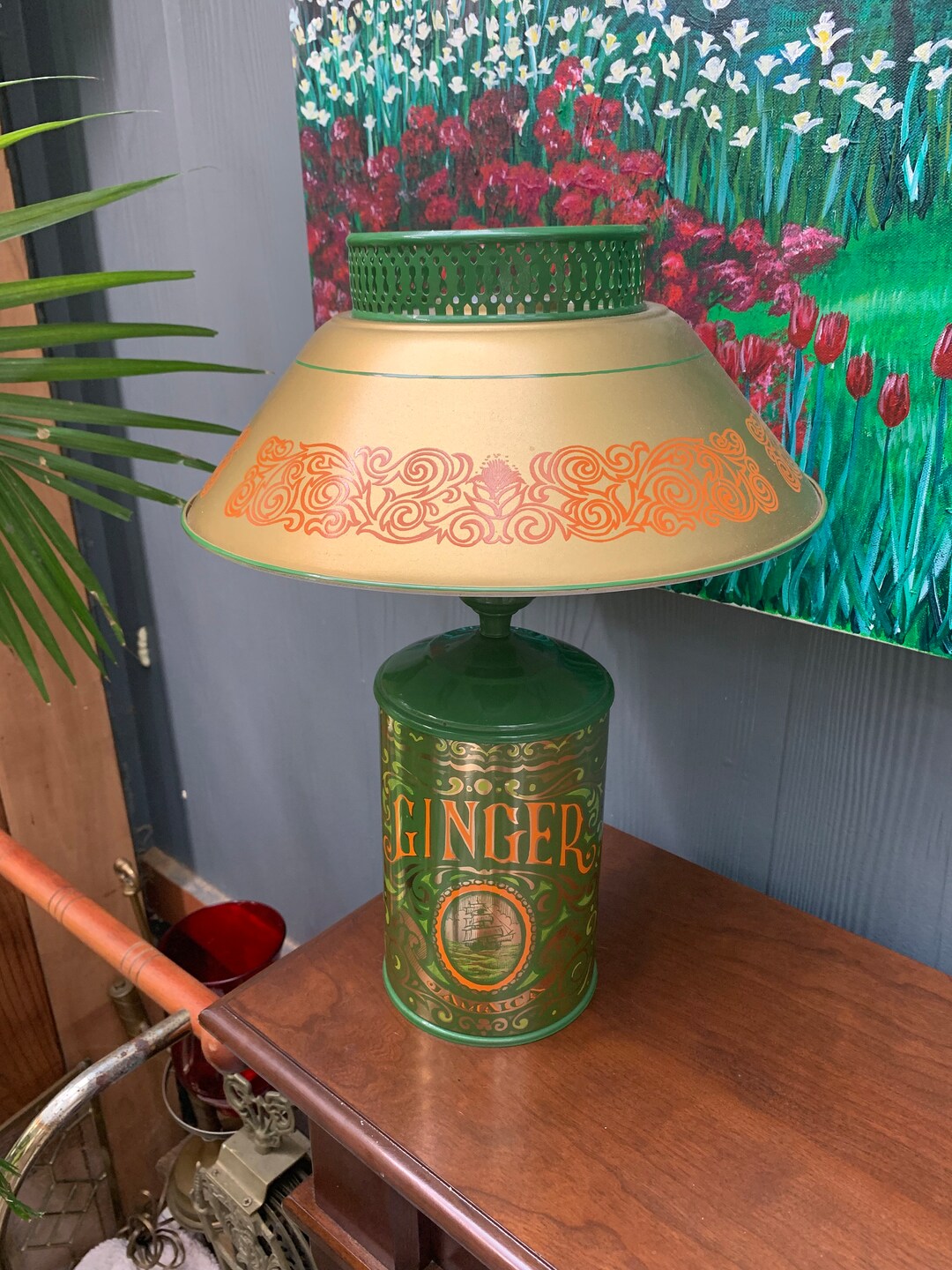 Vintage Underwriters Laboratories Inc. Ginger Jamaica Lamp - Working ...
