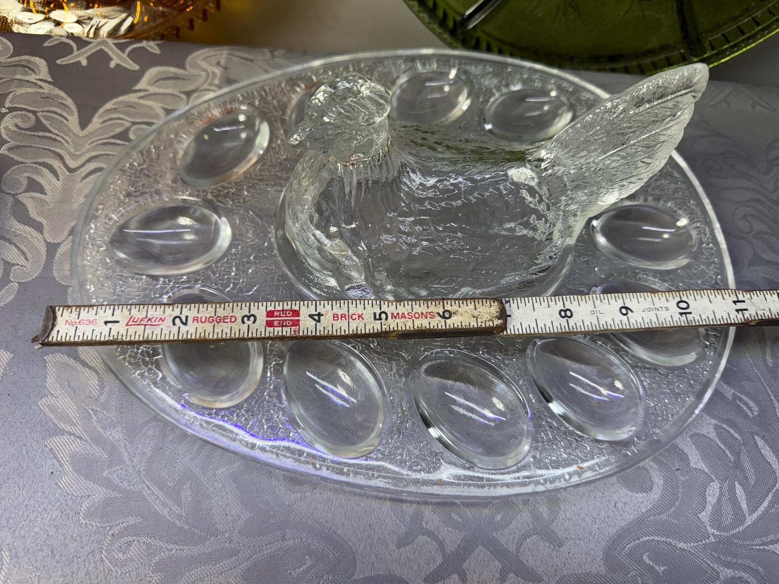 Collector's Dream: Rare as Hens Teeth Vintage Hen on a Nest Deviled Egg ...