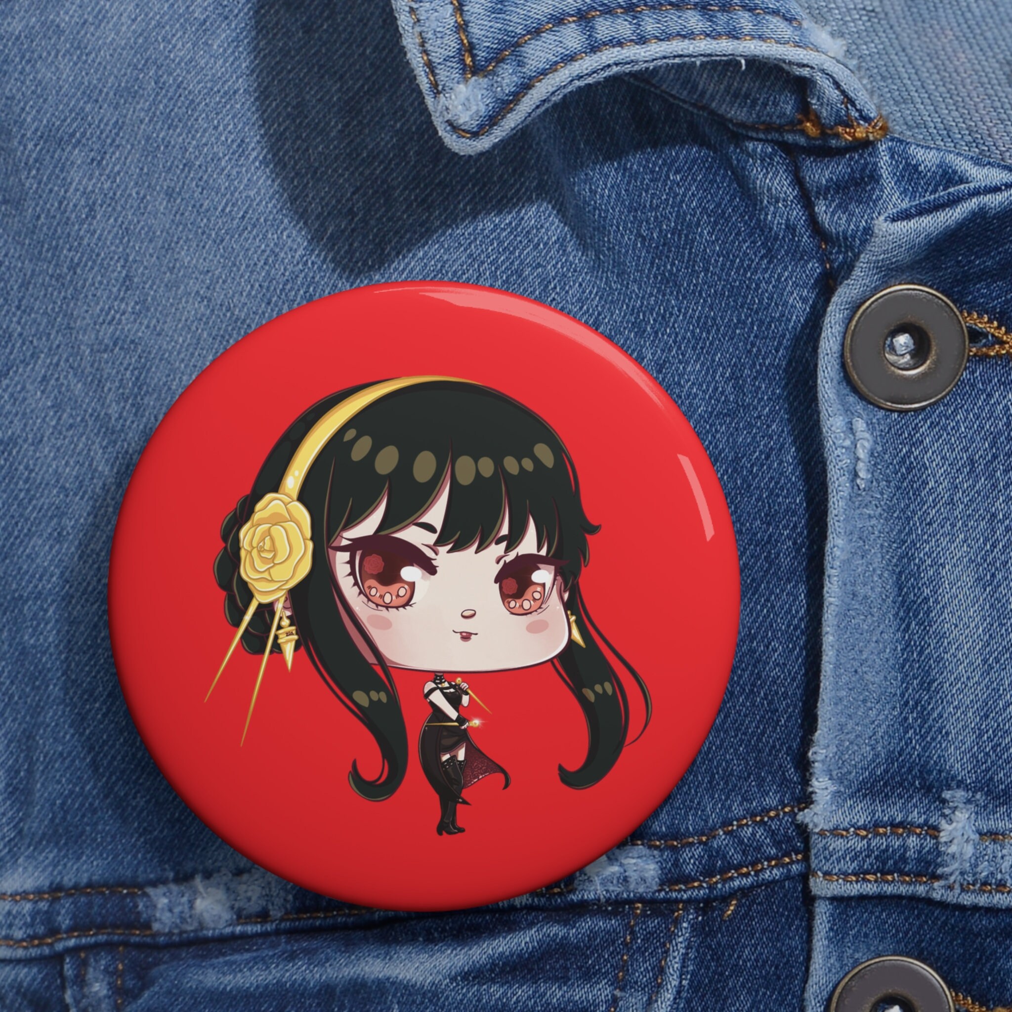 Pin Button Yor Forger Spy X Family by Zia Crachá Anime. - Etsy
