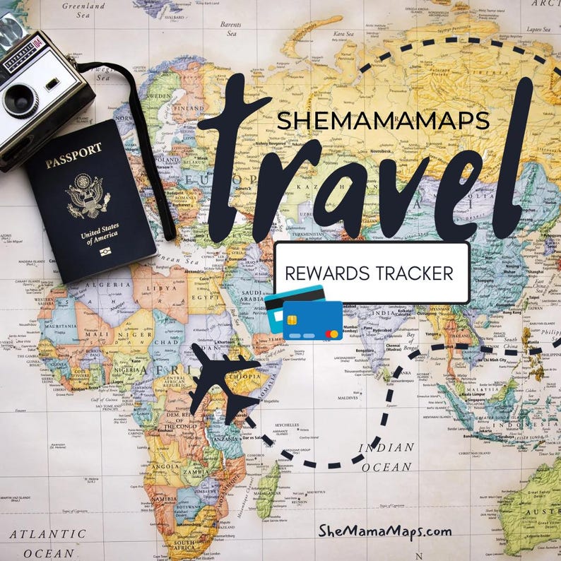 Travel Rewards Tracking Template - Credit Card Expenses - Free Travel ...