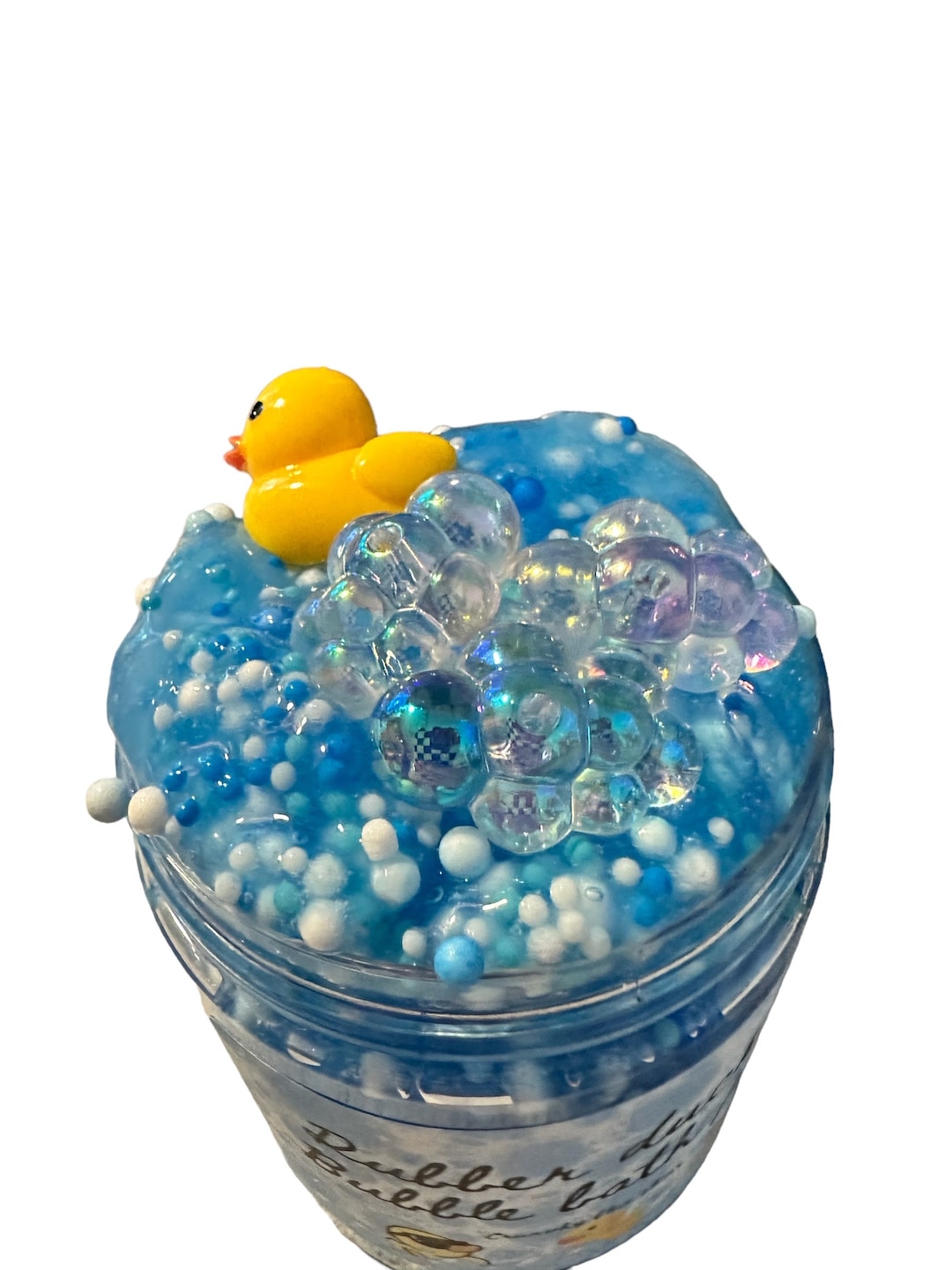 Rubber Duckie Bubble Bath Crunchy Slime Scented Asmr - Etsy