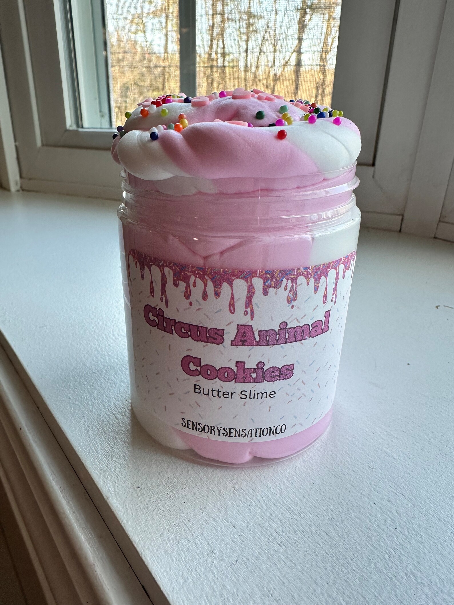 Circus Animal Cookie Slime- Butter Slime- Pink Slime- Circus Slime ...