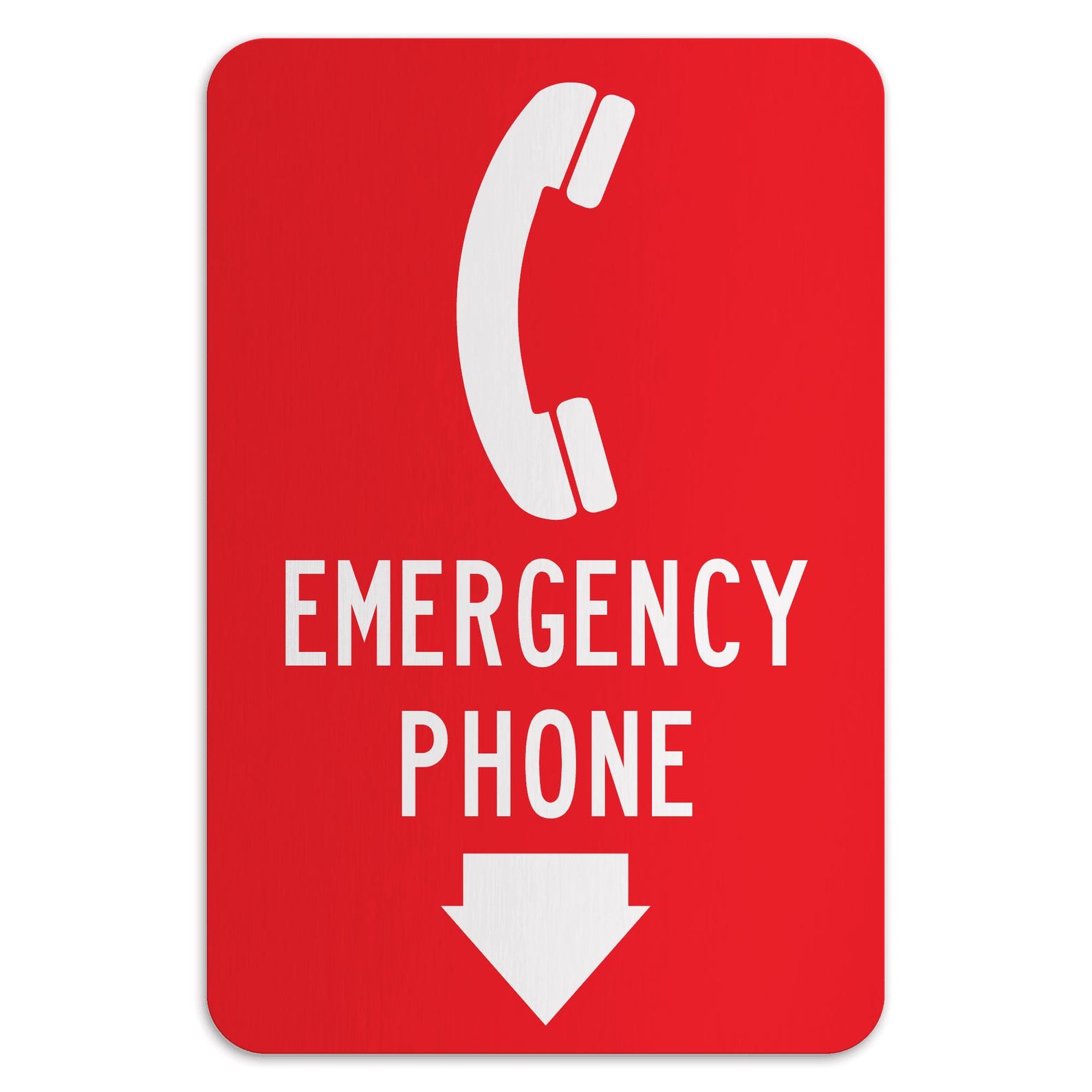 EMERGENCY PHONE, Aluminum Sign, Metal Sign, Street Sign, Outdoor Sign ...