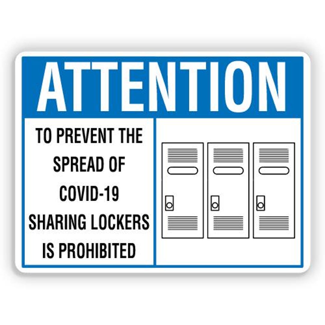 SHARING LOCKERS IS Prohibited, Aluminum Sign, Metal Sign, Street Sign ...