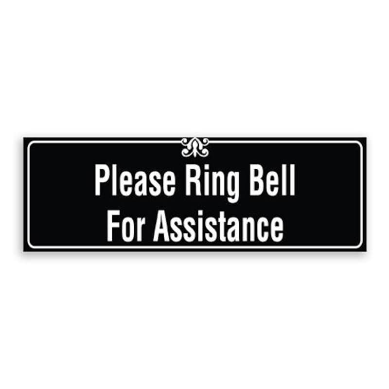 Please Ring Bell for Assistance Sign - Etsy