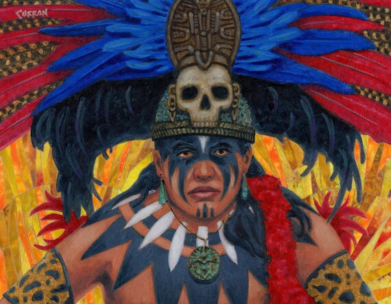 Aztec Priest Face Paint