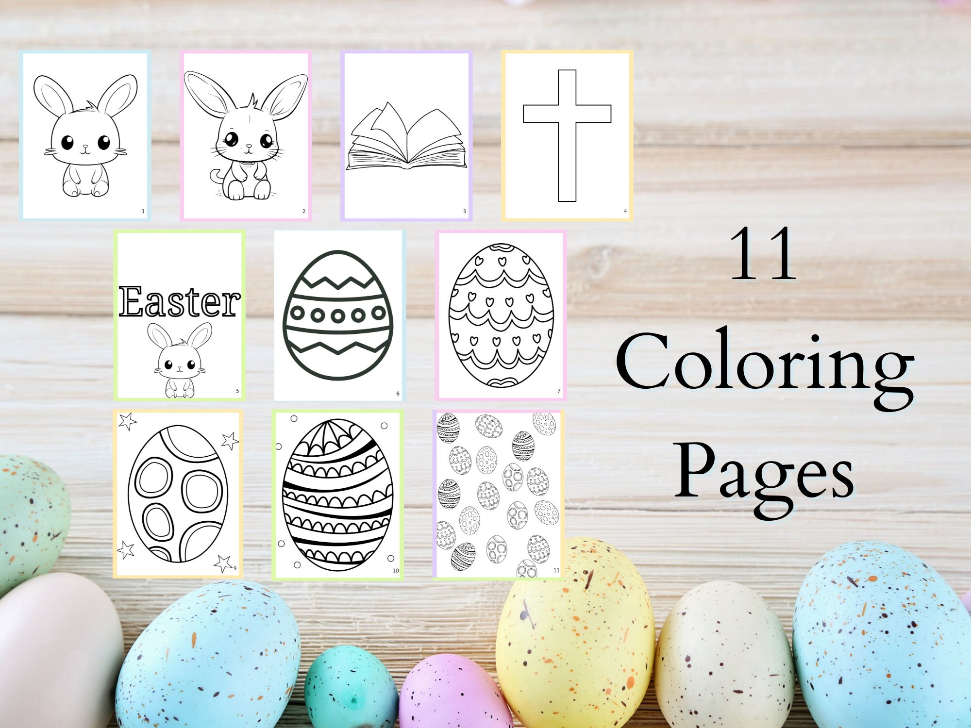 Easter Game, Coloring Page Easter Day, Printable and Downloadable ...