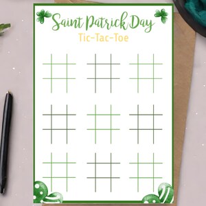Printable Instant Download Saint Patrick's Day Tic-tac-toe Game - Etsy