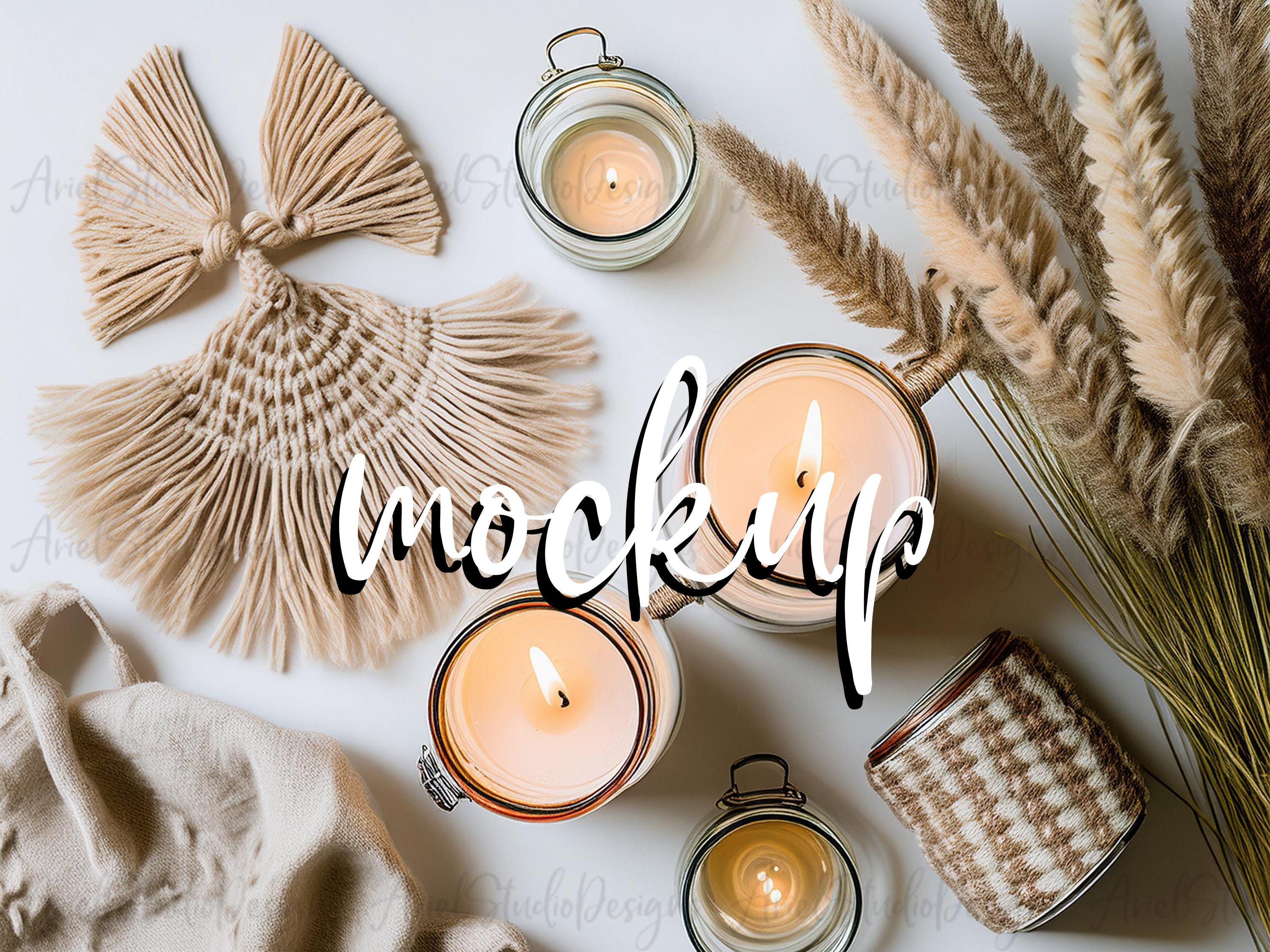 Minimalistic Boho Digital Background Wallpaper Mockup Instant Download ...