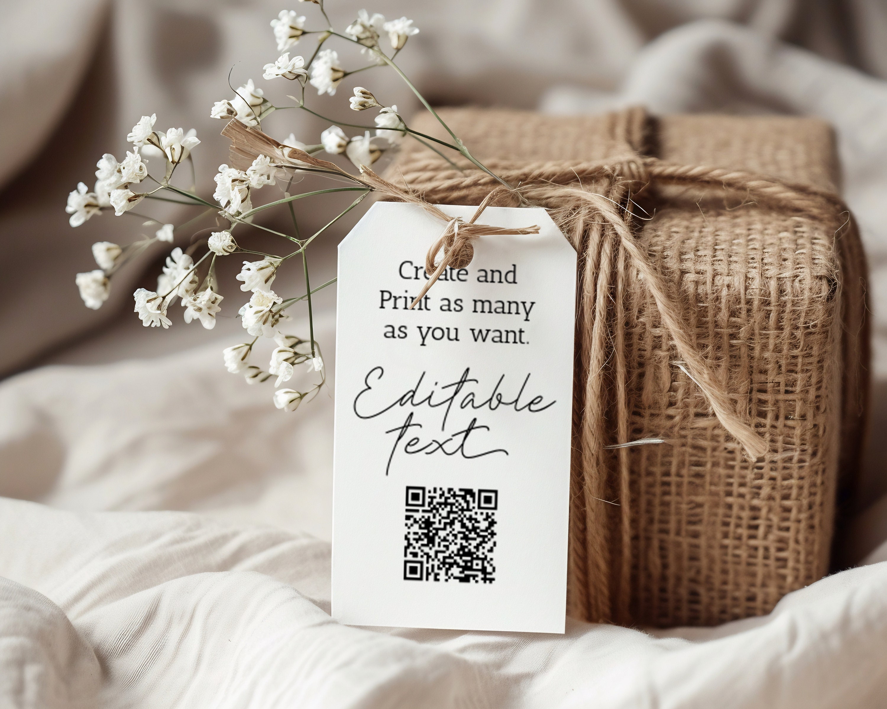 Custom Favor Tag Wedding Bridal Shower Birthday Event Editable ...