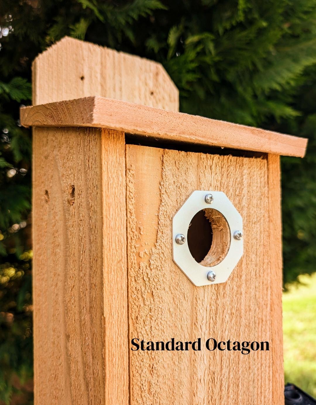 Birdhouse Hole Protector "standard Octagon" Custom Designed Laser Cut ...