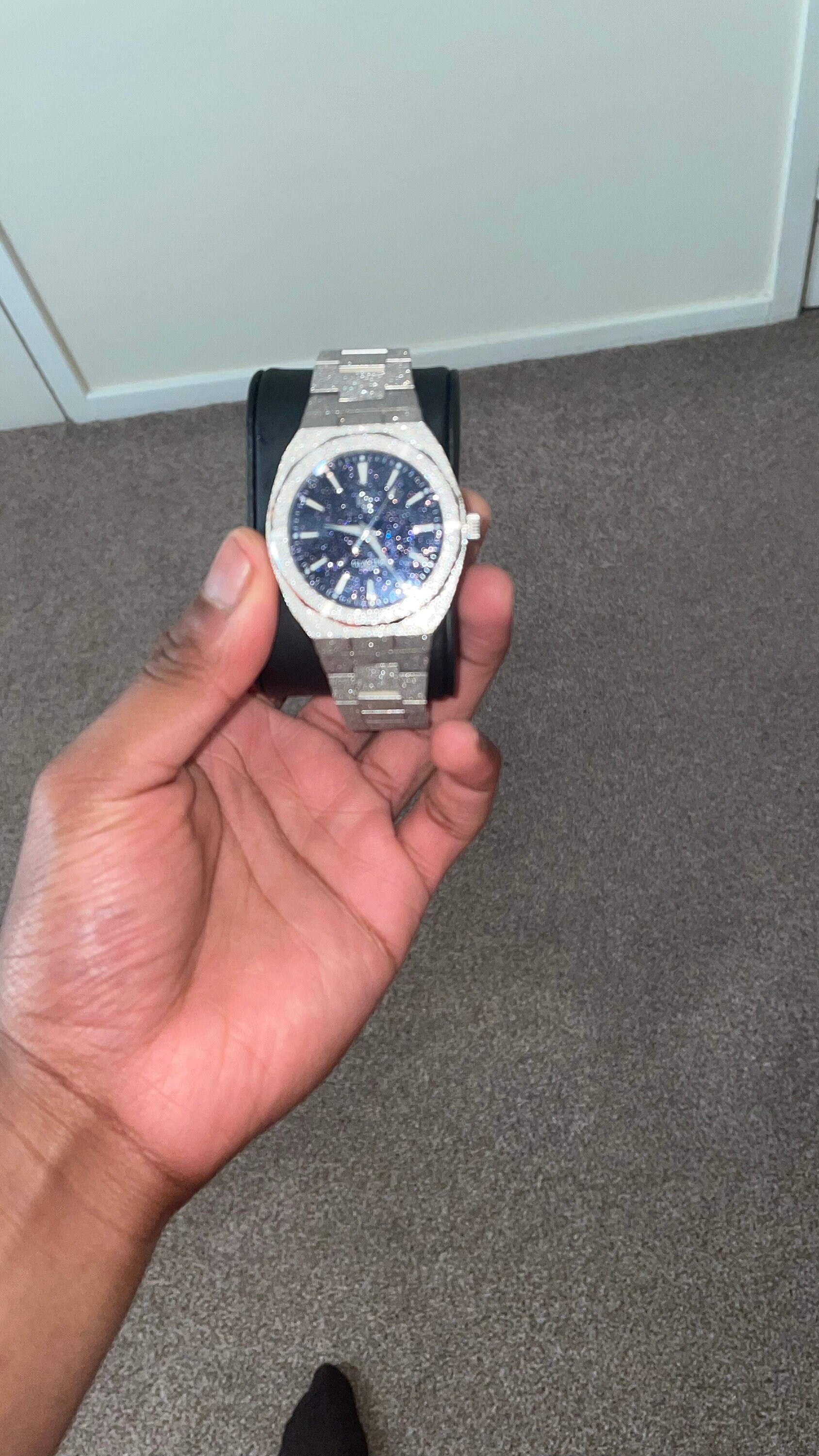 Silver Iced Frosted Star Dust Watch - Etsy