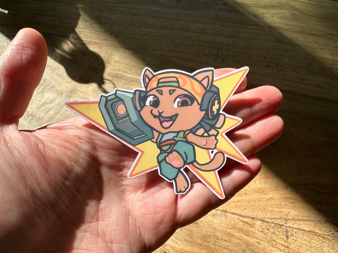 VALORANT Raze Cat Spray Vinyl Sticker - Etsy