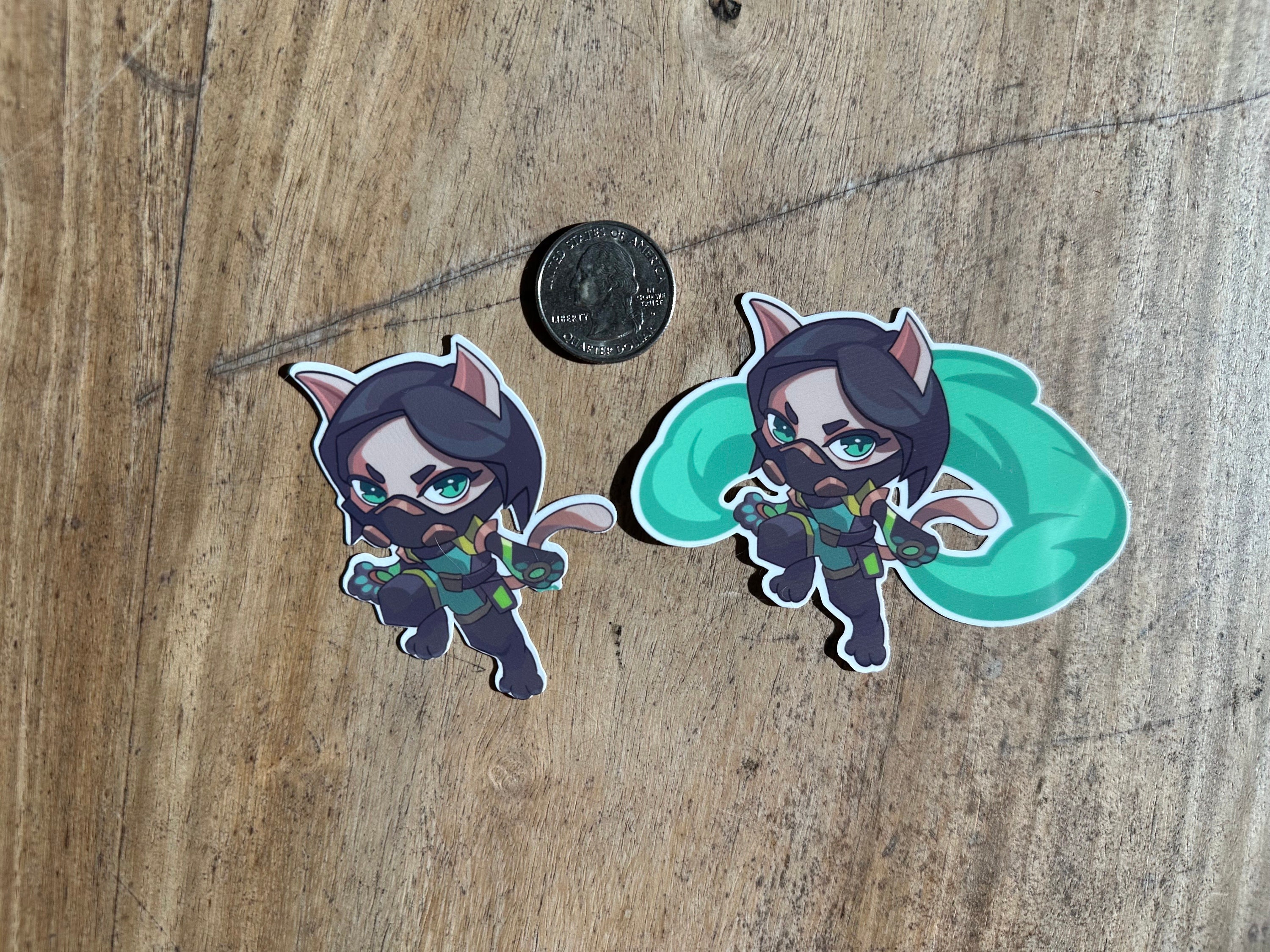 VALORANT Viper Cat Spray Waterproof Holographic Vinyl Sticker - Etsy