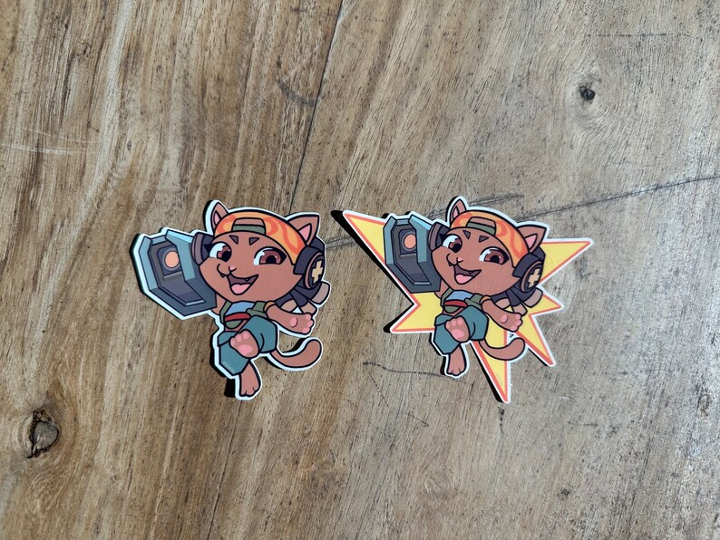 VALORANT Raze Cat Spray Waterproof Holographic Vinyl Sticker - Etsy
