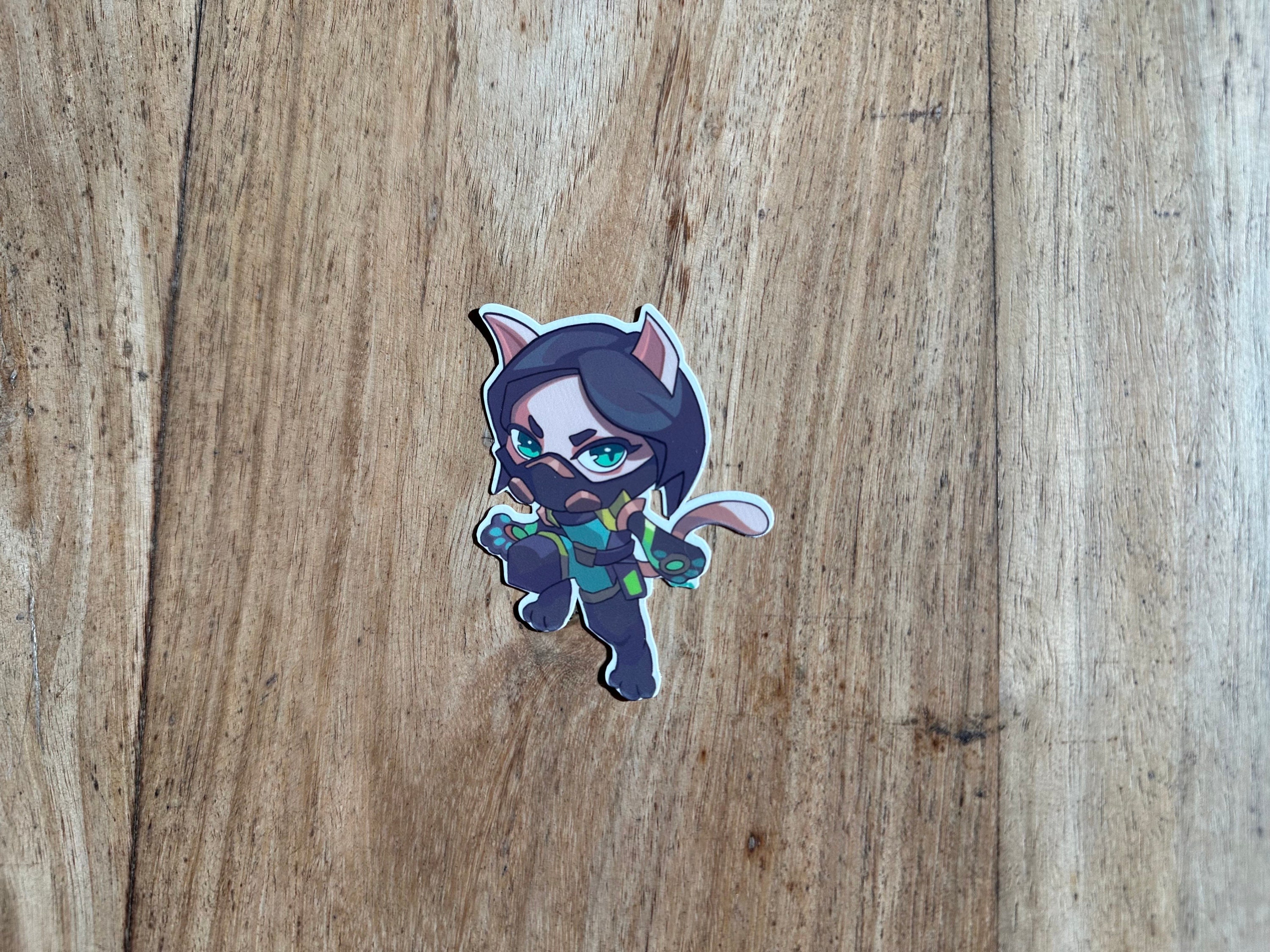 VALORANT Viper Cat Spray Waterproof Holographic Vinyl Sticker - Etsy