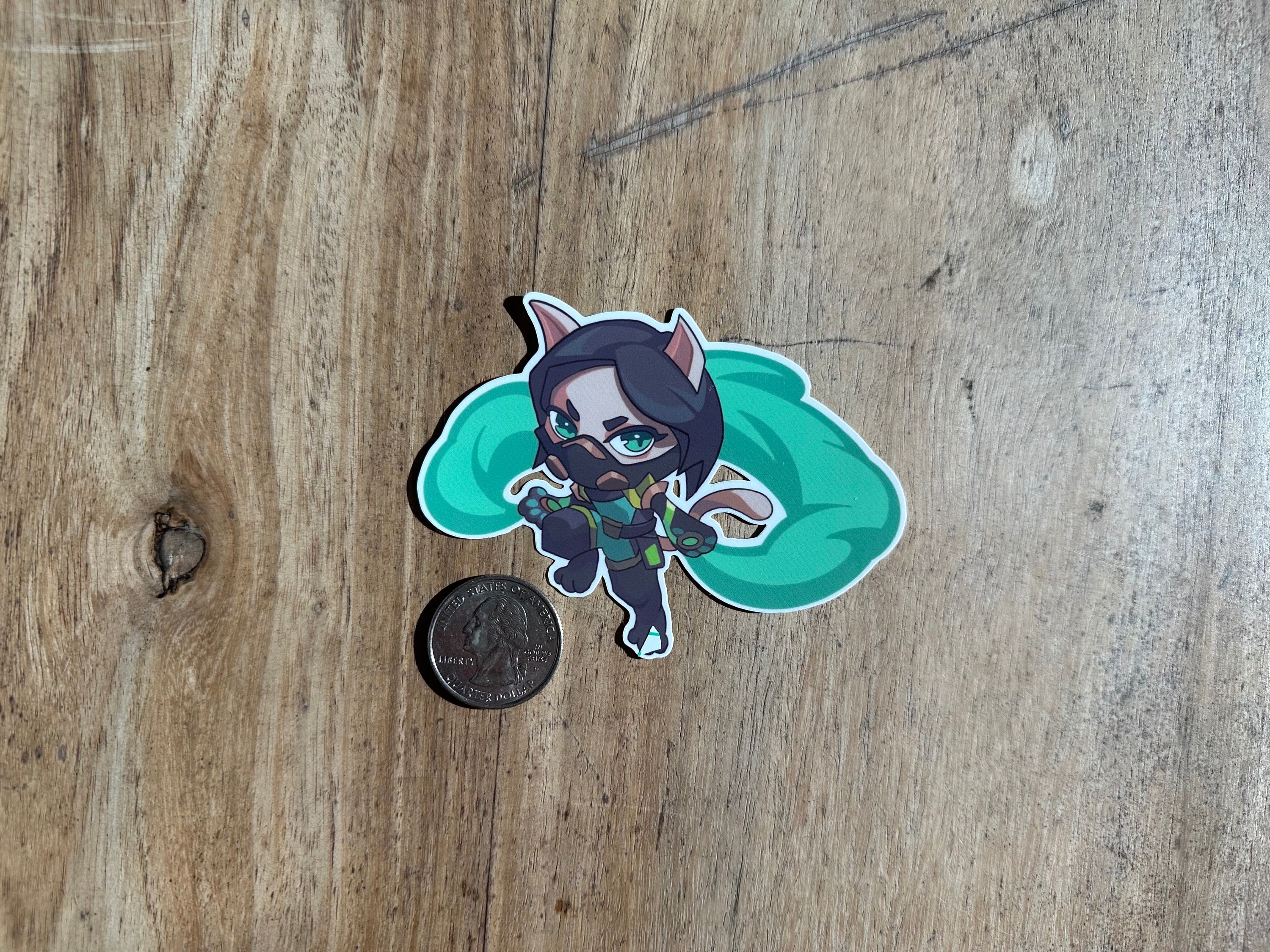 VALORANT Viper Cat Spray Waterproof Holographic Vinyl Sticker - Etsy