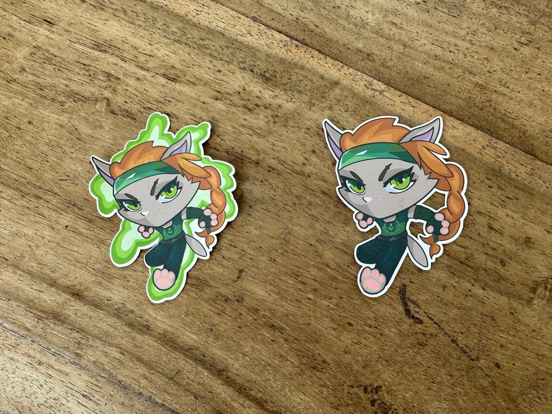 VALORANT Skye Cat Waterproof Holographic Vinyl Sticker - Etsy