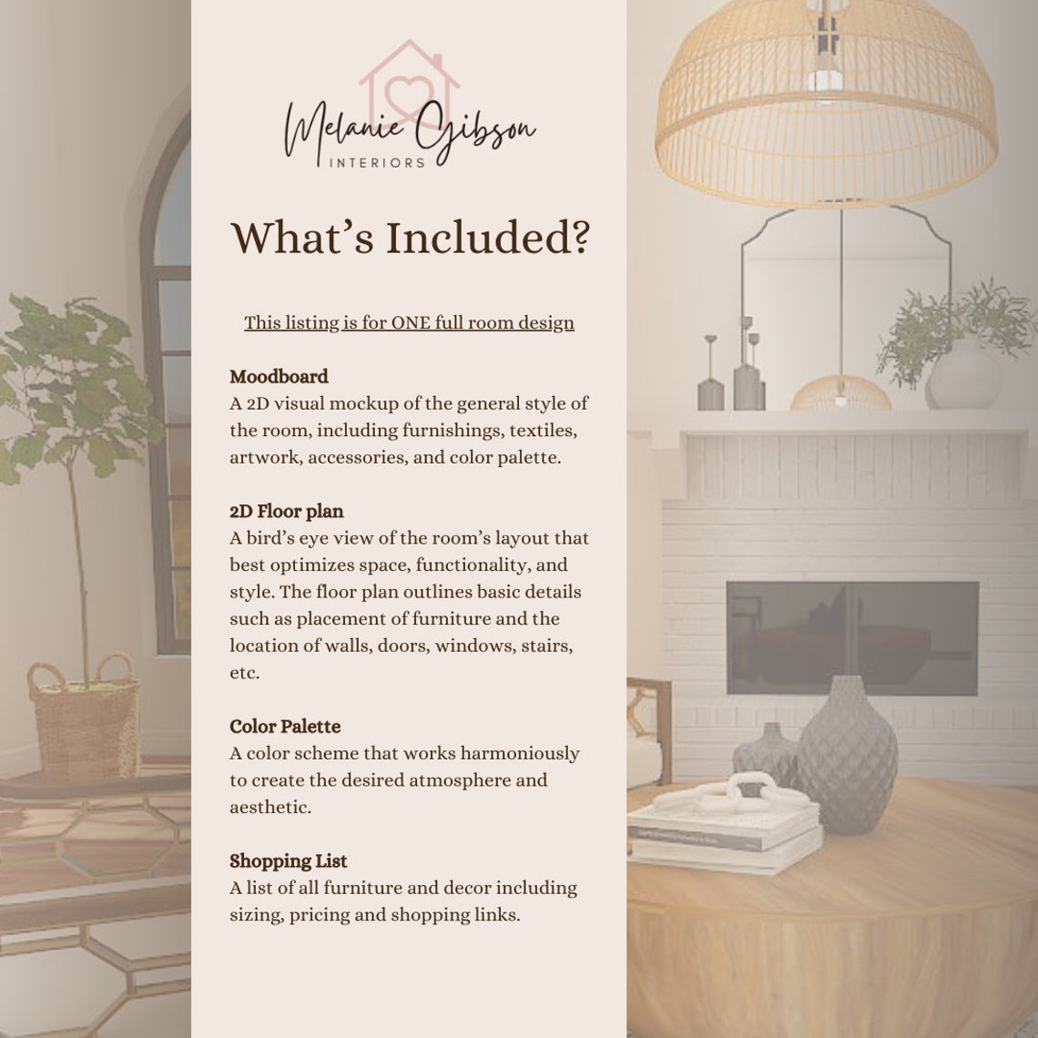 Full Room Interior Design 2D Interior Design Interior Design One Room ...