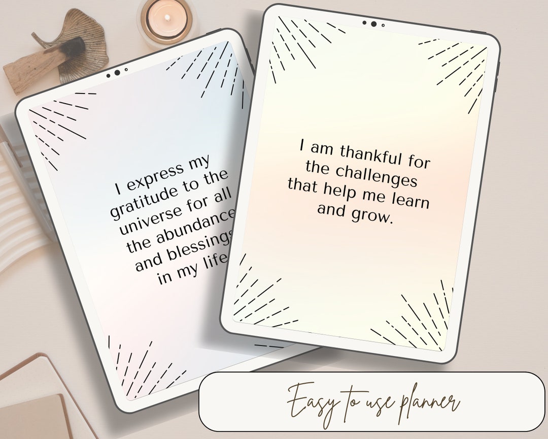 Gratitude Affirmation Cards Deck, Positivity Cards Set, Inspirational ...