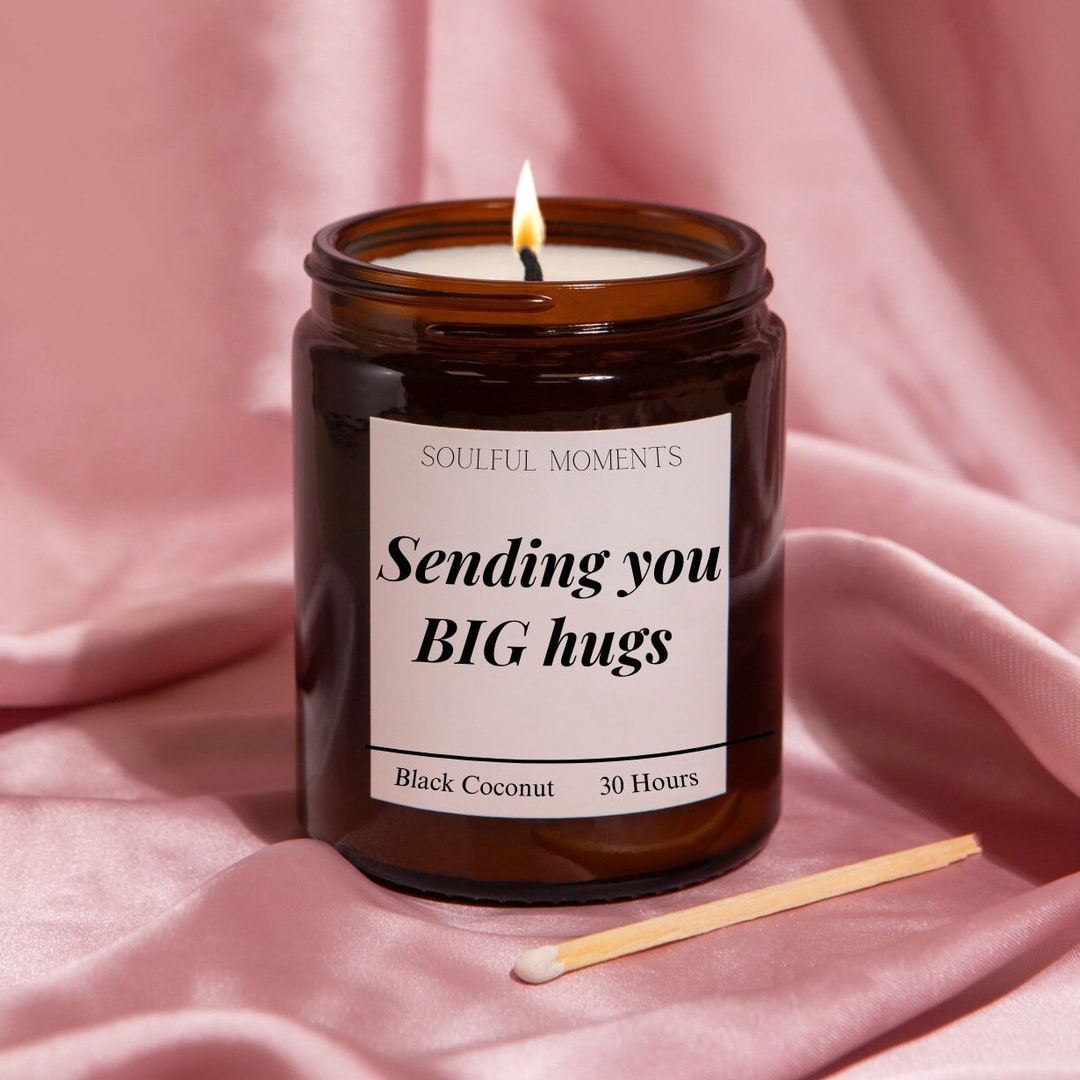 Sending Hugs. Candle Hugs Gift. Hug Candle. Candle Gift Set. - Etsy