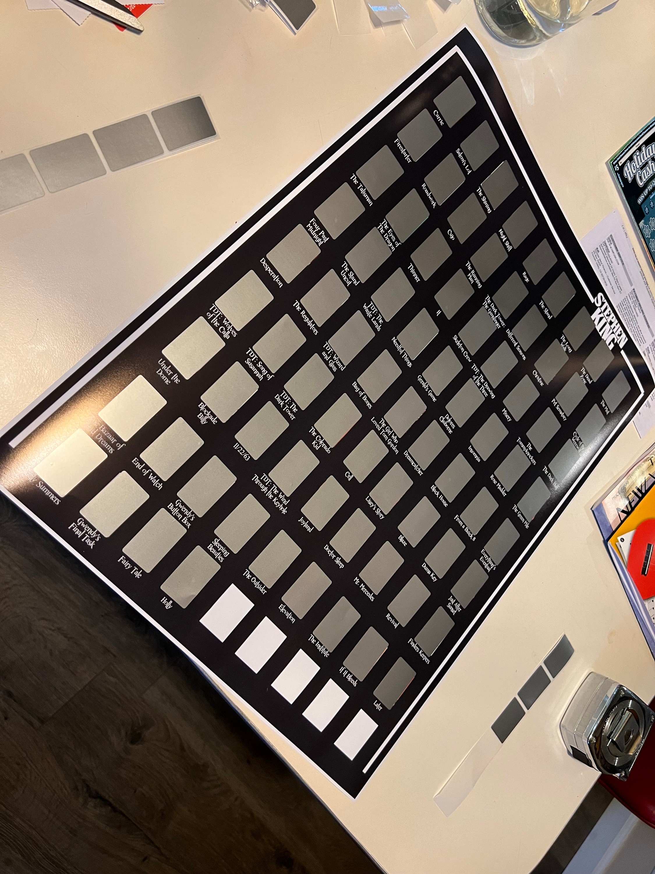 Scratch-off Poster With Stephen King Novels, Books, and Collections - Etsy