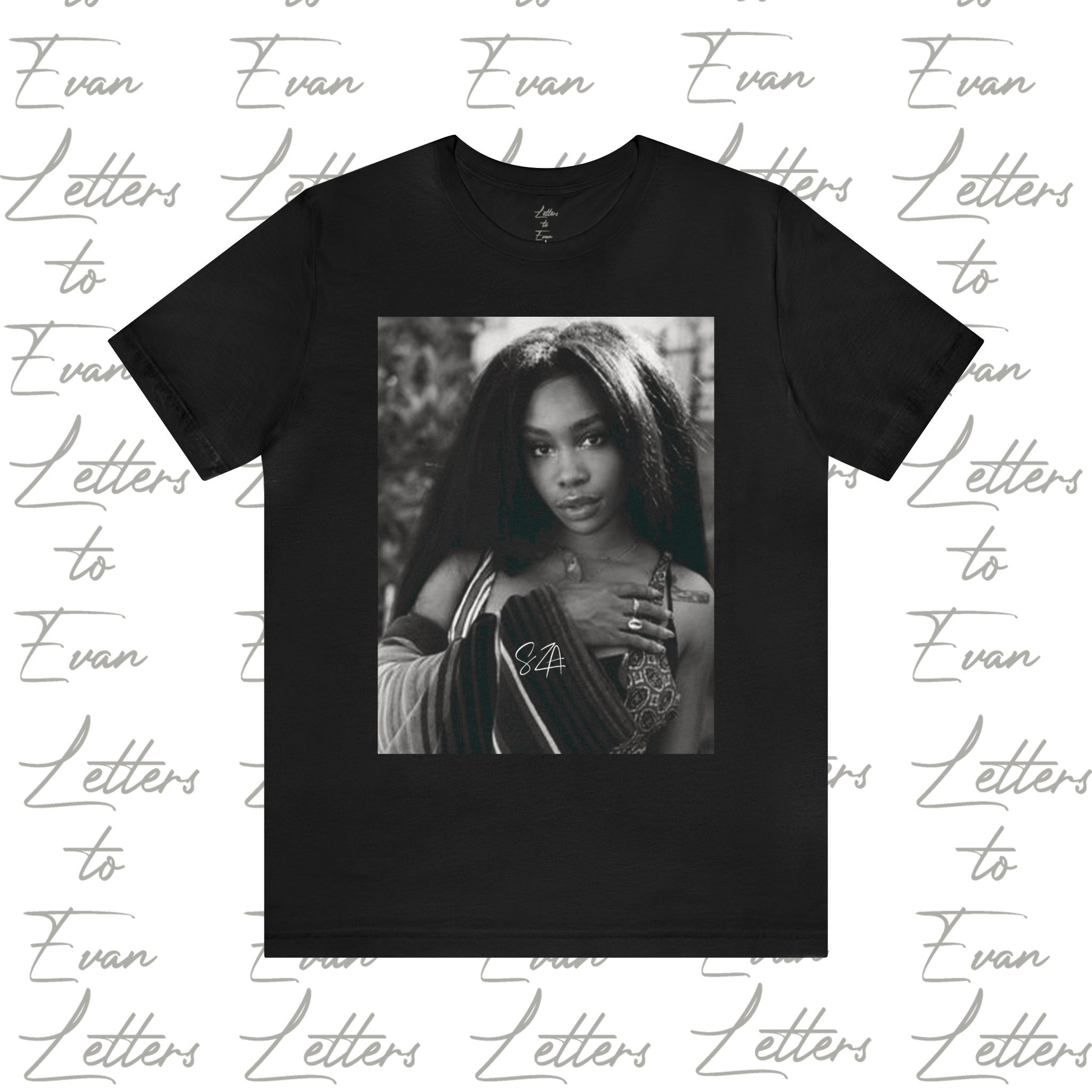 SZA Natural With Signature Tee Shirt - Etsy