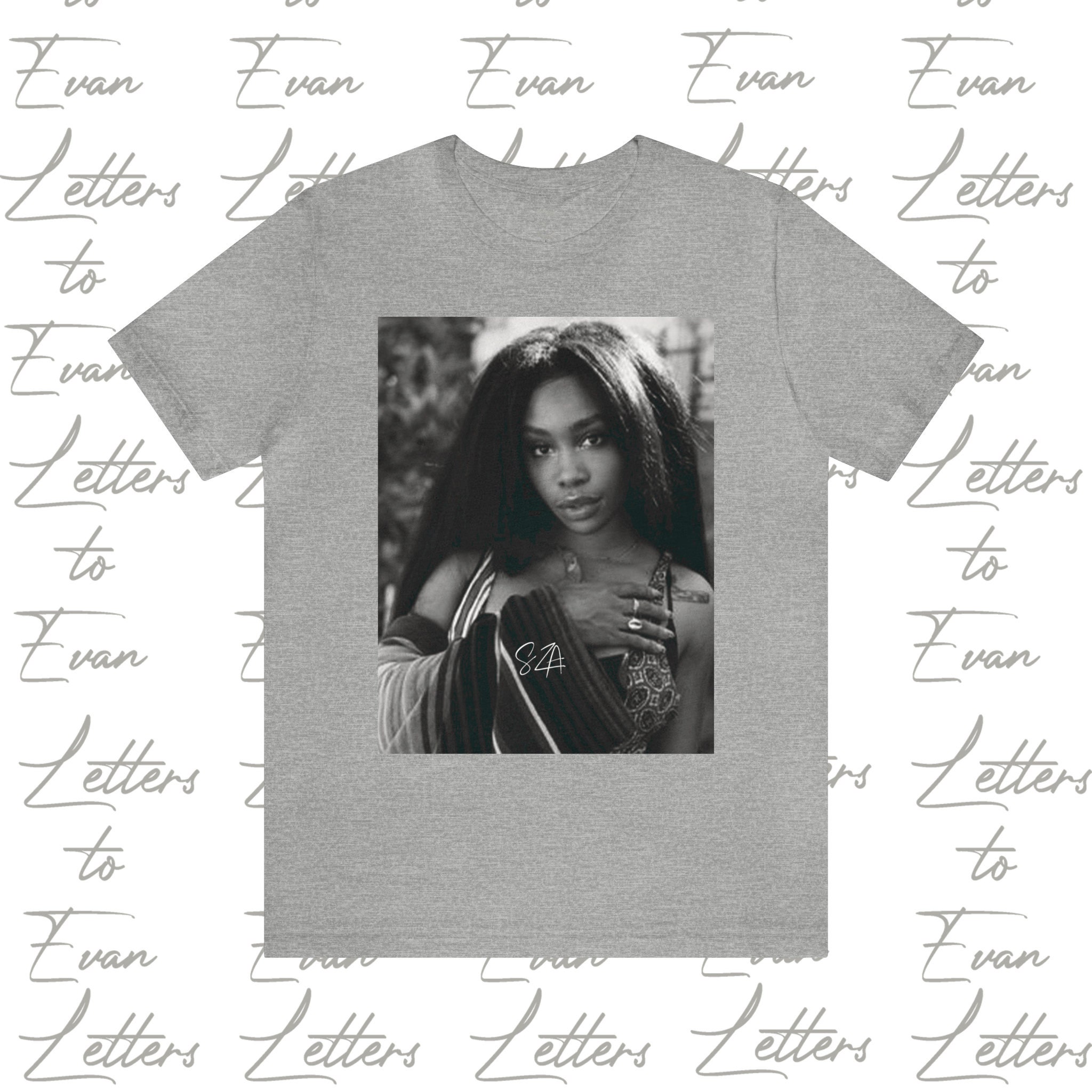 SZA Natural With Signature Tee Shirt - Etsy