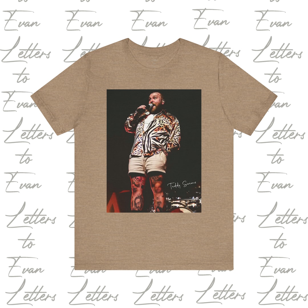 Teddy Swims on Stage With Cheetah Shirt and Signature Tee Shirt - Etsy