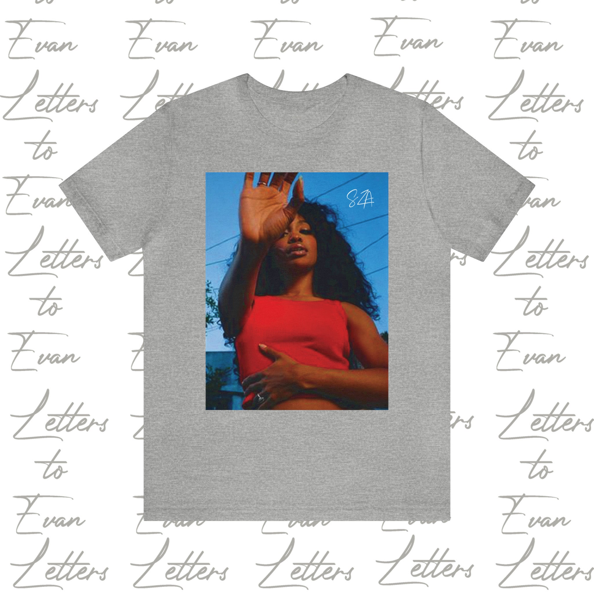 SZA Holding Her Hand up With Signature Tee Shirt - Etsy