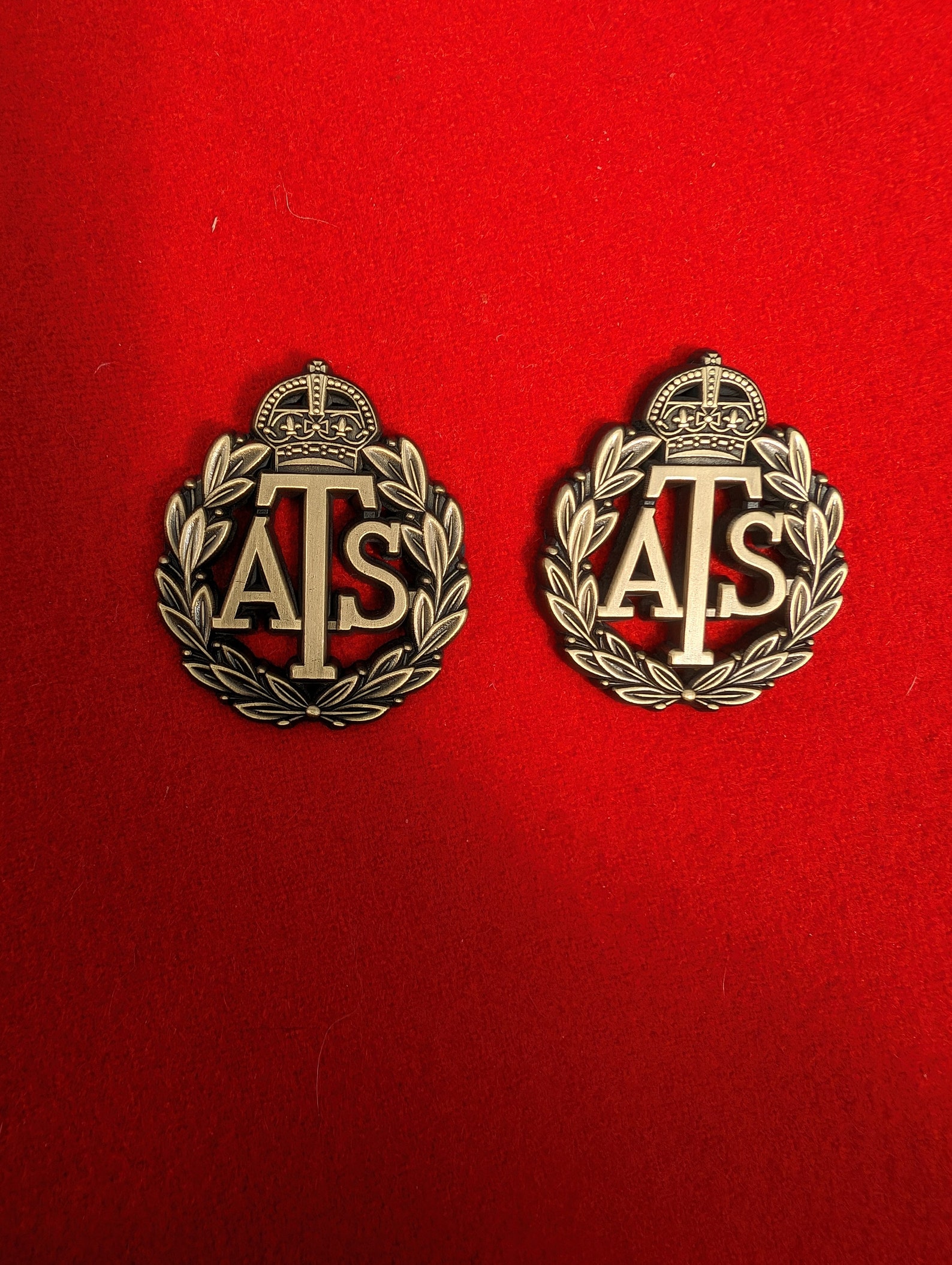 Auxiliary Territory Service ( ATS ) Uniform Collar Badges WW2 - Etsy