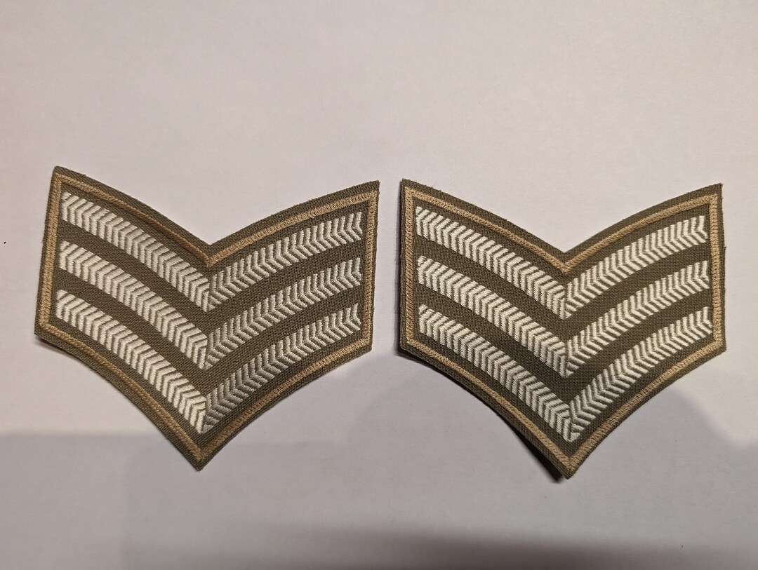 Sergeant Shirt Stripes Sgt Chevs Chevrons British Army Surplus No2 Fad ...