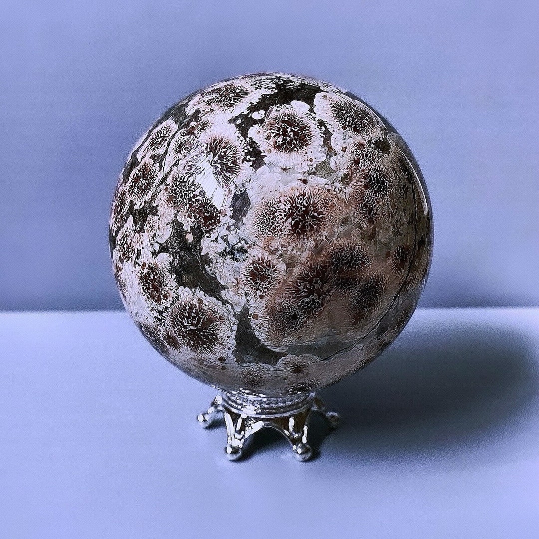Large Flower Rhyolite Sphere - Etsy