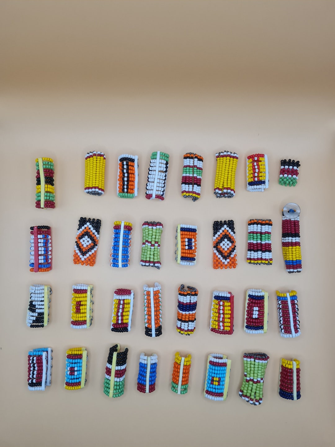 Handmade Beaded Loc Jewelry: African Hair Accessories - Etsy