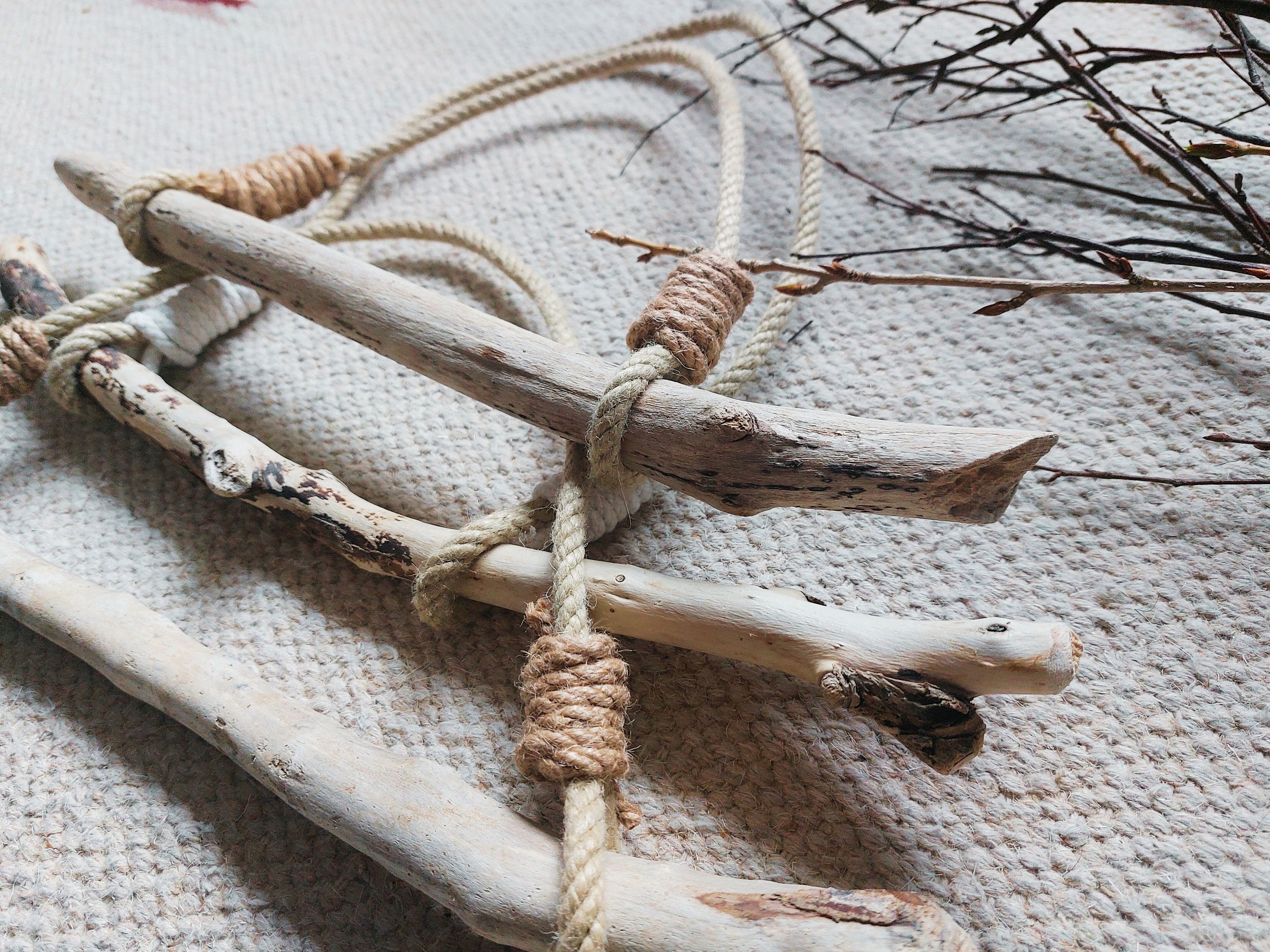 Driftwood Wall Hanger Rustic Home Decor Driftwood House Decor Coastal ...