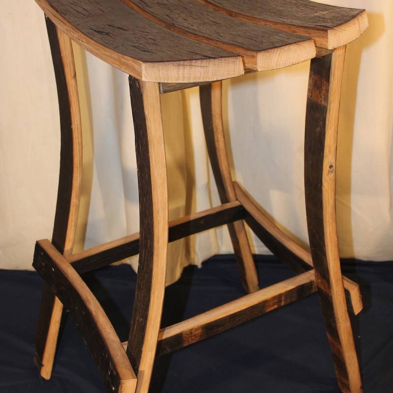 Whiskey Barrel Bar Stools - Etsy